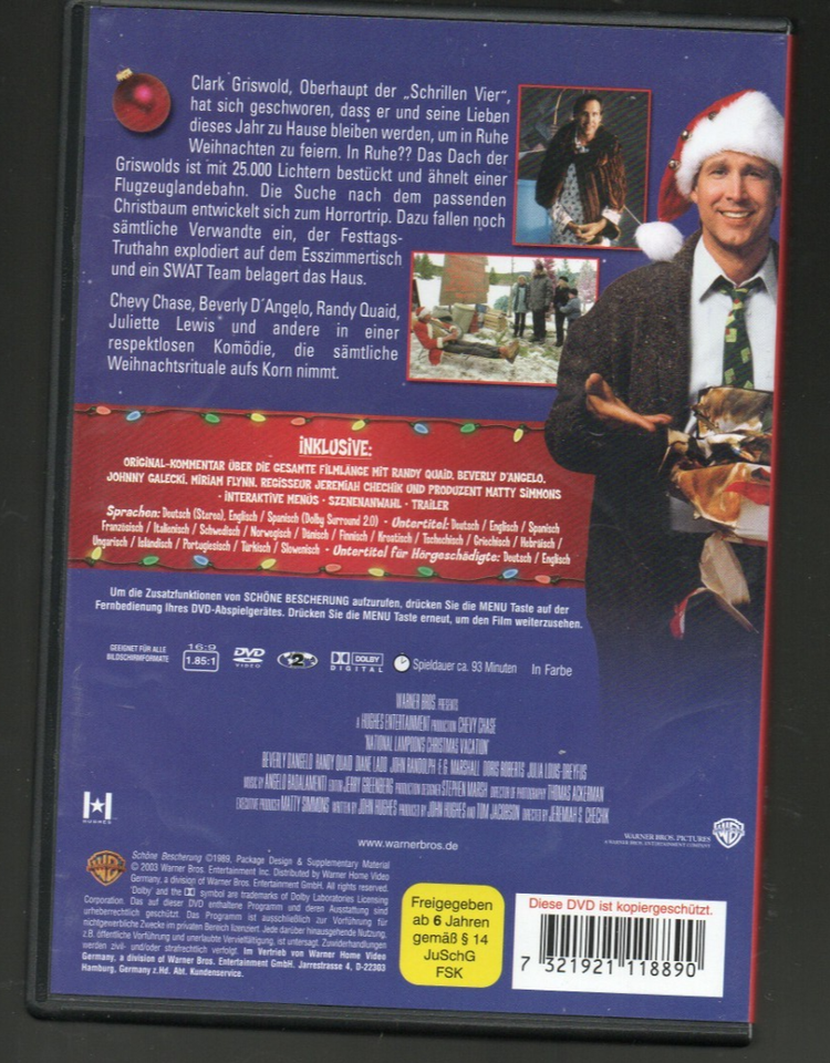 DVD: SCHÖNE BESCHERUNG (Kult-Weihnachtsfilm mit Chevy Chase) | eBay.de