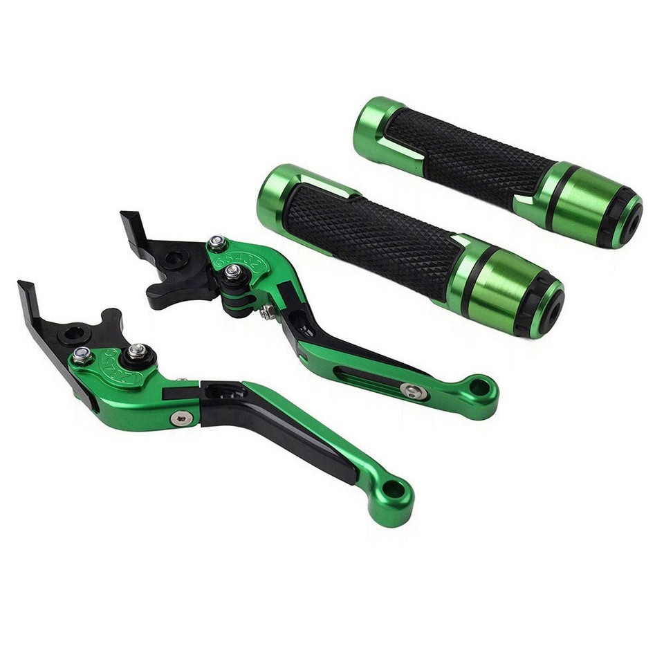 Folding Extendable Brake Clutch Lever Handlebar Grip Kits For Yamaha FZ ...