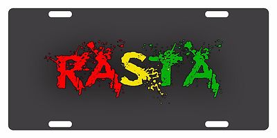 RASTA Word Custom License Plate Rastafarian Emblem Word Version | eBay