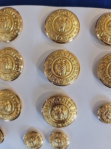 LAST SET PC Murphy Button NYPD New York City Police 1901 Era Uniform ...