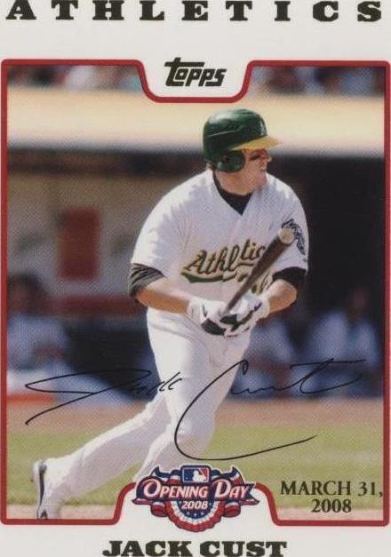 2008 Topps Opening Day - Jack Cust #41 Opening Day Edition /2199 for ...