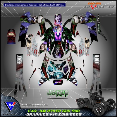 Can Am RYKER 600 900 Graphic kit 2018 2019 2020 2025 stickers decals ...