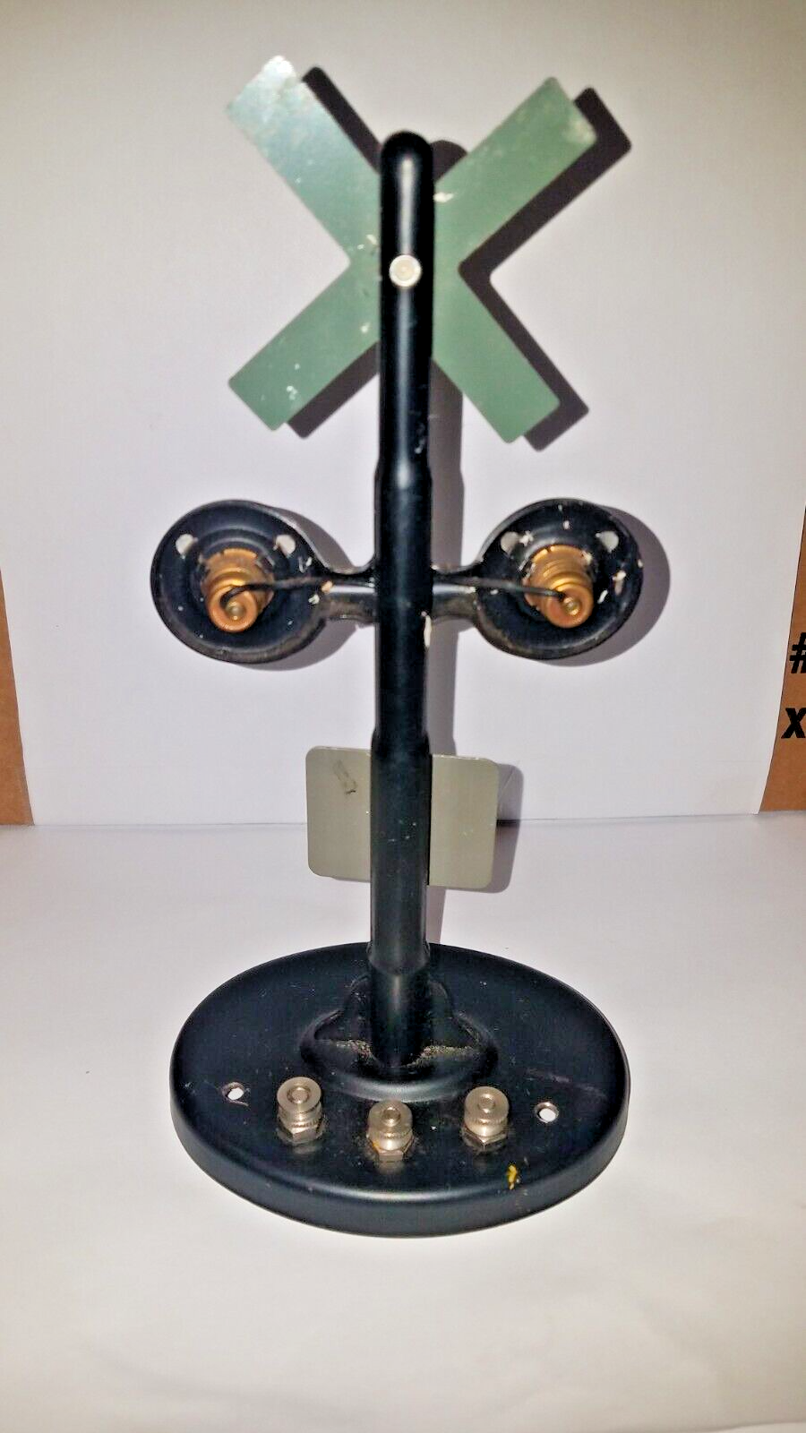 1 Vintage Marx O Scale Model Train Railroad Crossing Stop on Signal ...