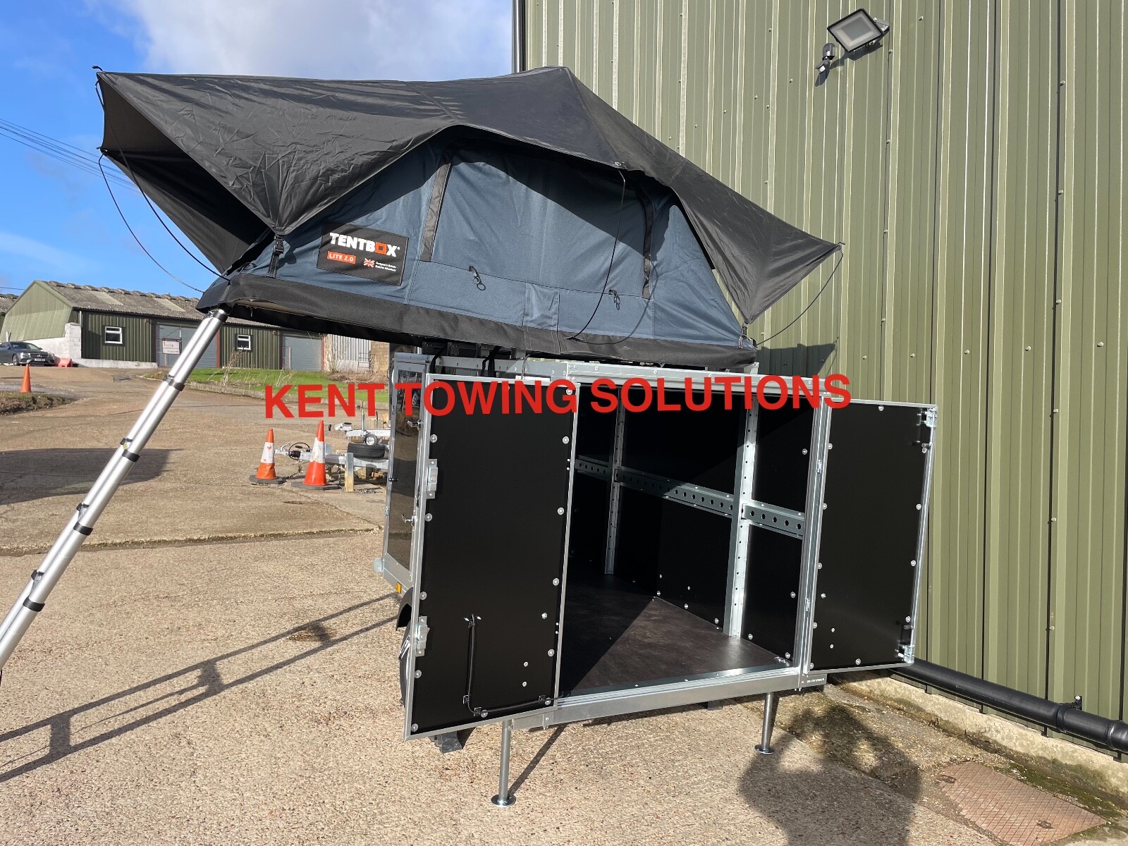 NEW Tickners ECO744 7x4x4ft Box Trailer (750KG) & NEW TentBox Lite 2.0 ...