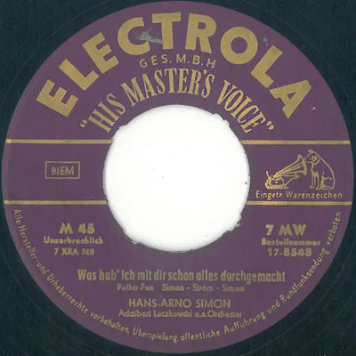 Hans Arno Simon Nix Kultura / Was Hab Ich Mit Dir Schon Alles ...