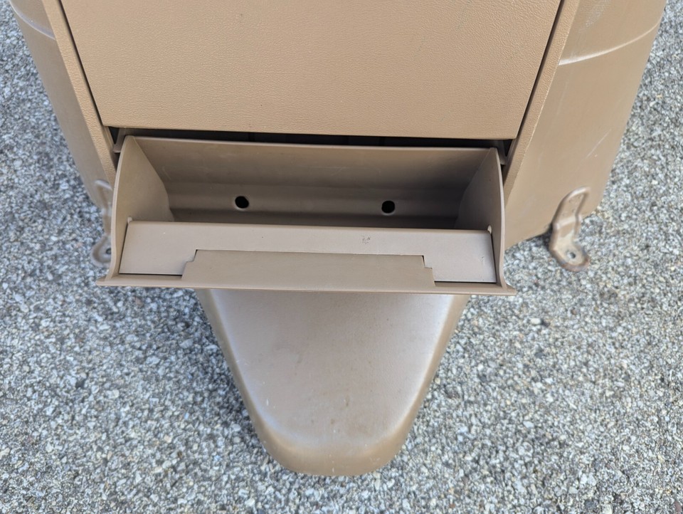 75-91 Ford E150 E250 E350 Econoline Van Tan Center Console Cup Holder ...