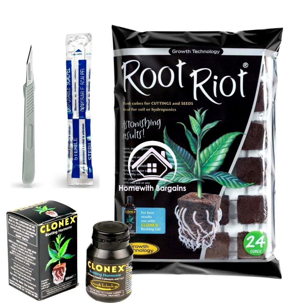 Clonex Gel Root Riot 24 Propagation Cloning Kit, Rooting & Cuttings ...