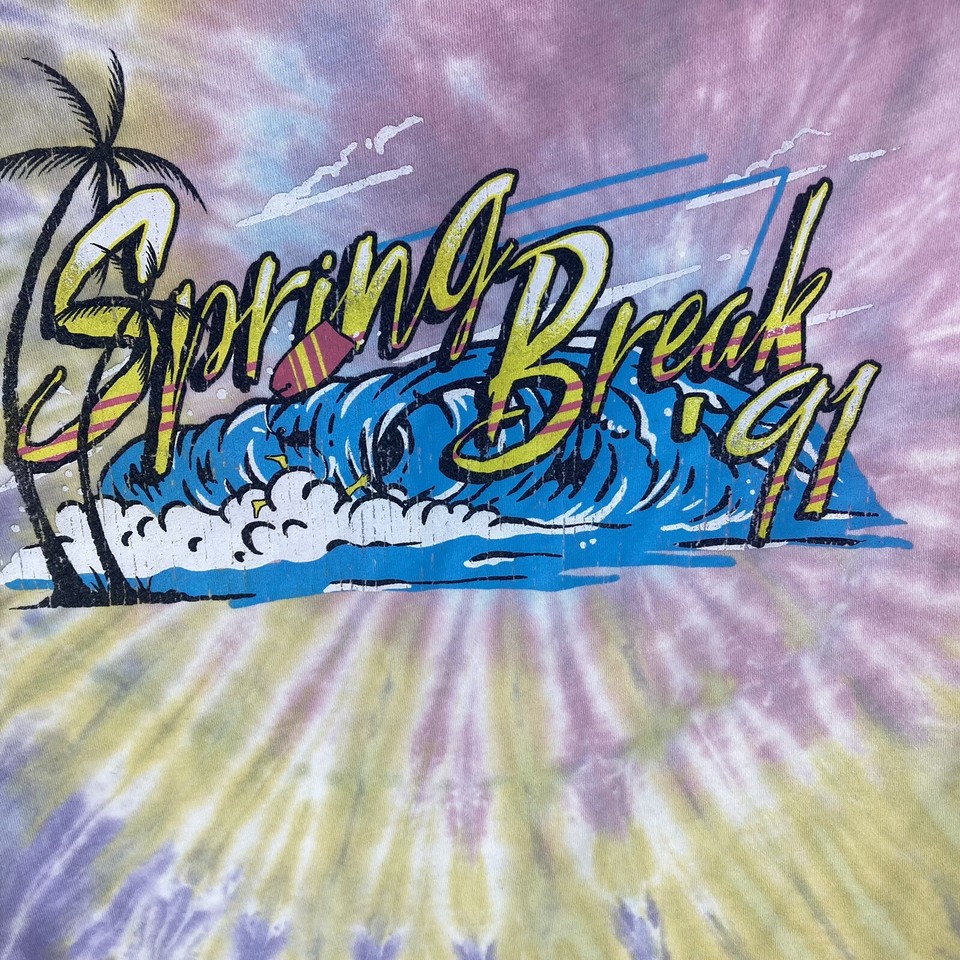 Tie Dye Tye Die Spring Break Beach Shirt L | eBay