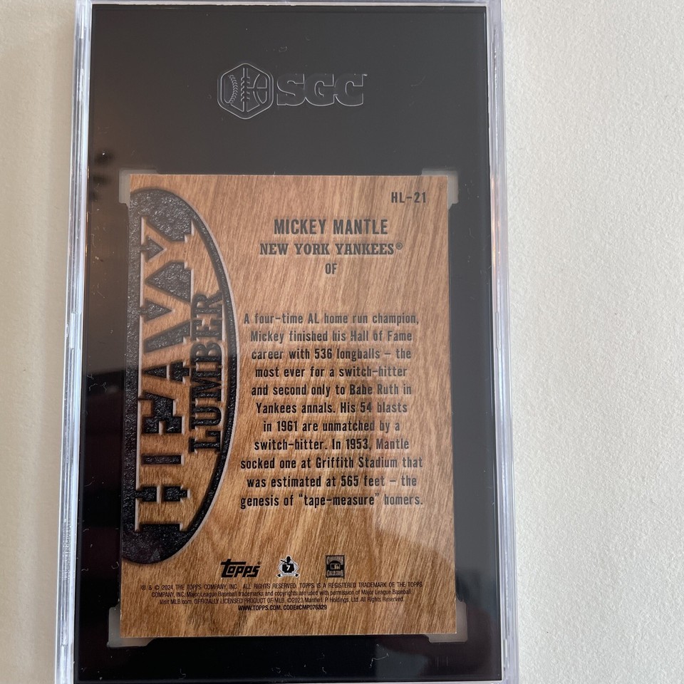 2024 topps baseball mickey mantle Heavy Lumber | eBay