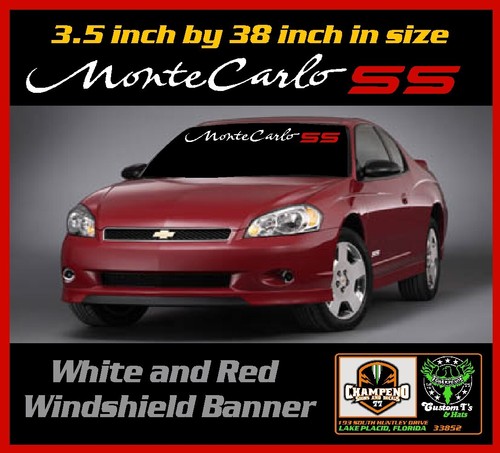 Champeno Signs Product - Monte Carlo SS Windshield Banner Decal ...