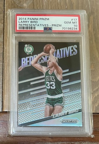 2014-15 Prizm LARRY BIRD "Representatives" Insert Silver Prizm #11 PSA ...
