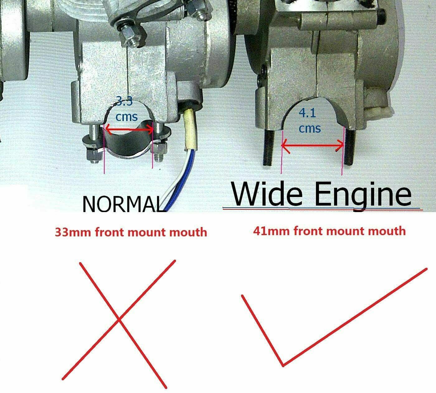 CDHpower 2 stroke PK80 motor only--silver color engine-Gas Motorized ...