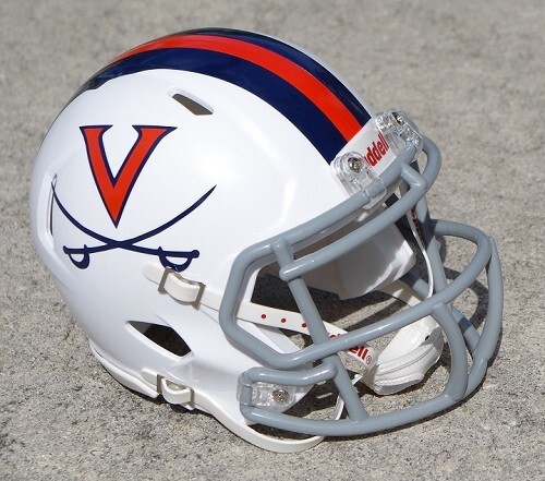 VIRGINIA UVa CAVALIERS FOOTBALL MINI HELMET, 15+ VERSIONS TO PICK FROM ...