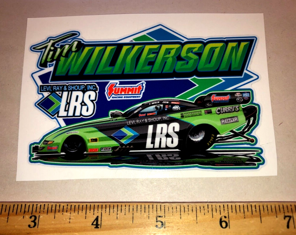 Tim Wilkerson LRS FORD MUSTANG Nitro Funny Car Full Color Decal Sticker ...