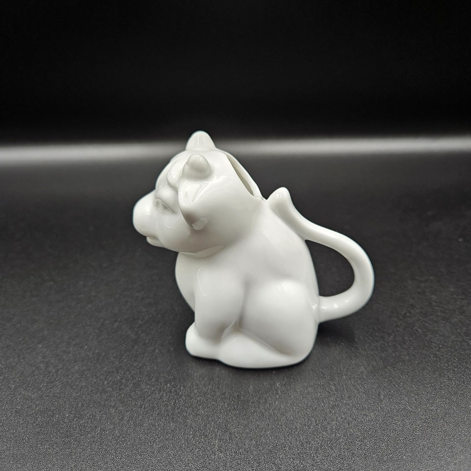 Vintage White Cow Creamer Syrup Pitcher Porcelain | eBay