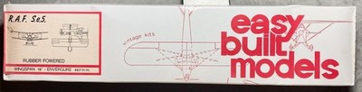 New Sealed Old Stock Vintage Easy Built Models Kit RAF SE5. Kit# FF-63 ...