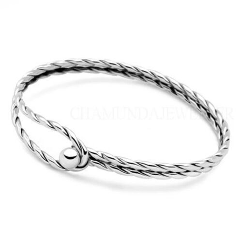 Hook Bracelet For Women 925 Silver Braided Adjustable Bangle Mesh ...