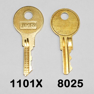8025 and 1101X Replacement Keys ~ RV Coleman PopUP camper locks StepUp ...