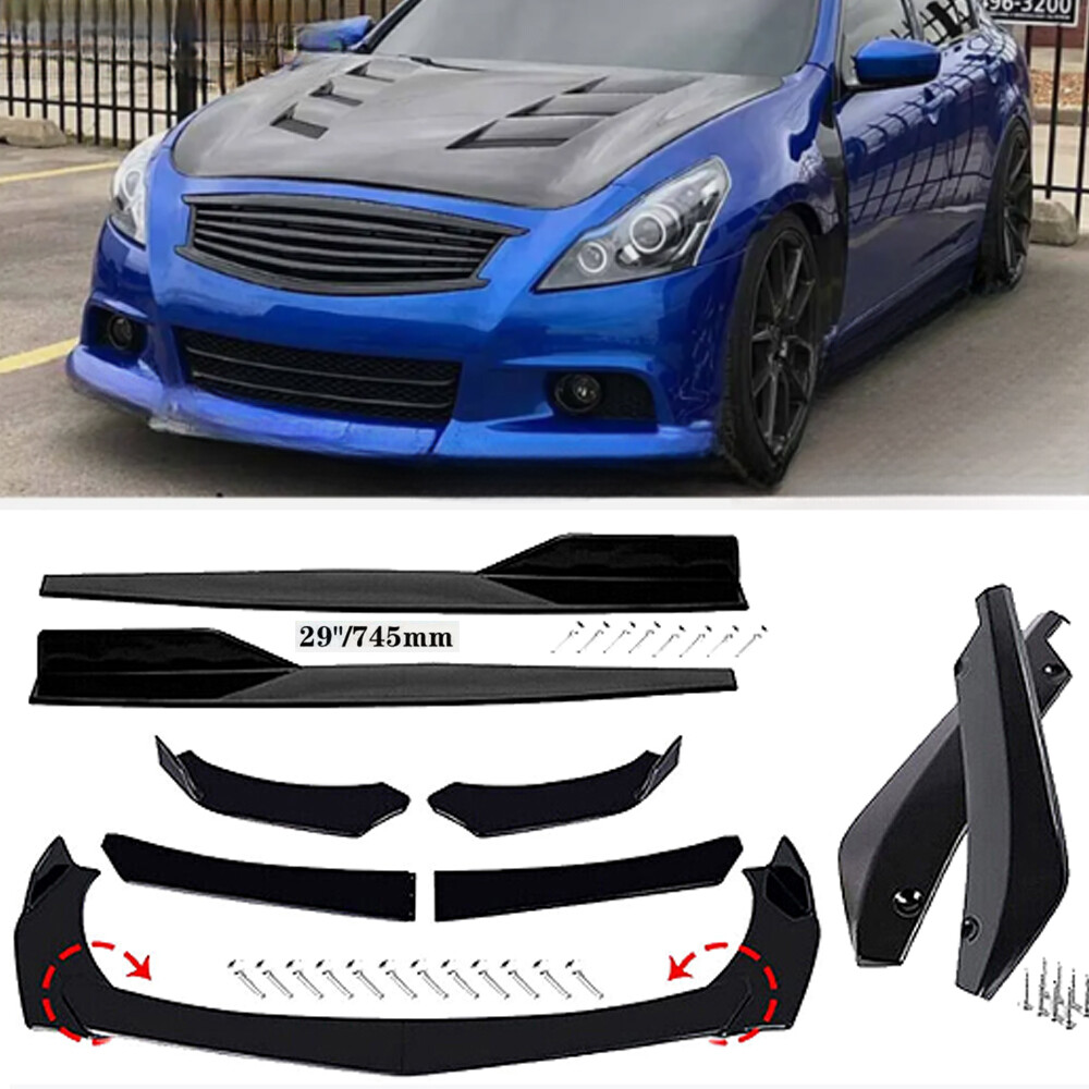 For Infiniti G37 X Sedan Front Bumper Lower Lip Spoiler Splitter Body ...