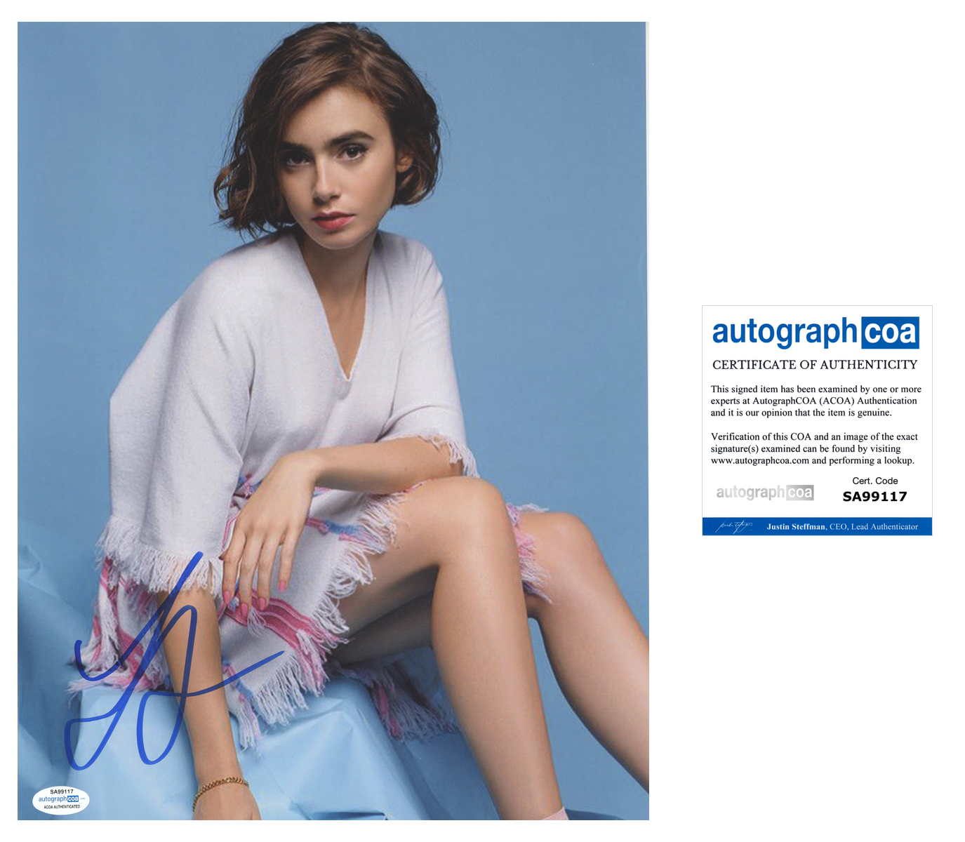 Sexy Lily Collins Autographed Signed 11x14 Photo ACOA | eBay