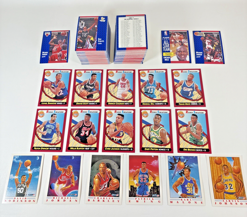 1991-92 Fleer Basketball Series Complete Sets w/ Pro-Visions & Rookie ...