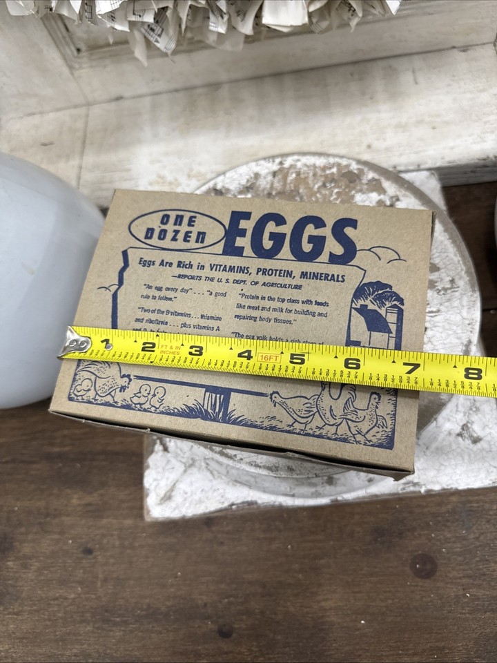 Original Vintage Egg Box / Carton Cardboard One Dozen Eggs Farm ...