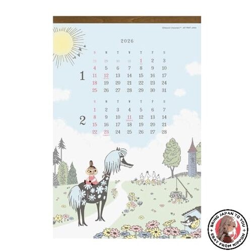 NEW 2026 Calendar Wood Parts/Moomin Wall Hanging | eBay