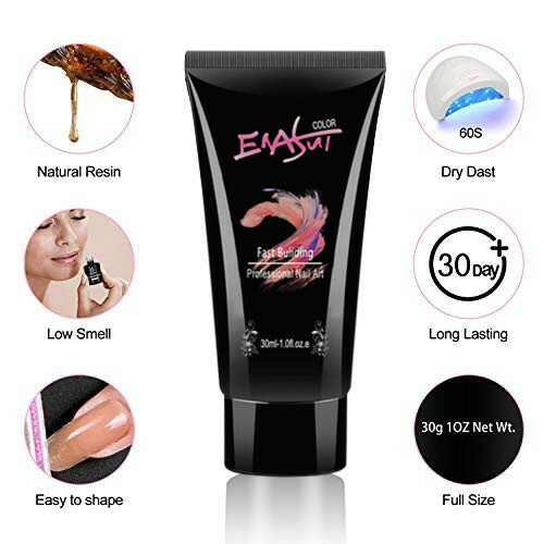 12Pcs Gel Poly Builder Set Quick Nail Extension Gel Base/Top Coat Slip ...