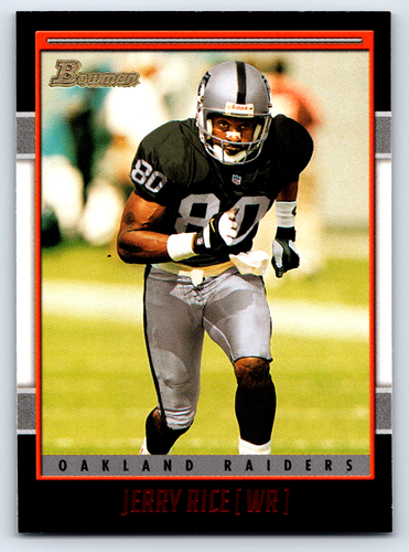 2001 Bowman #100 Jerry Rice Oakland Raiders Football Card | eBay