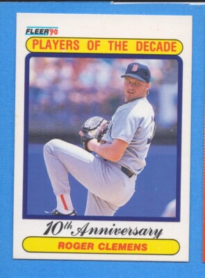 1990 Fleer #627 Roger Clemens POD Red Sox | eBay