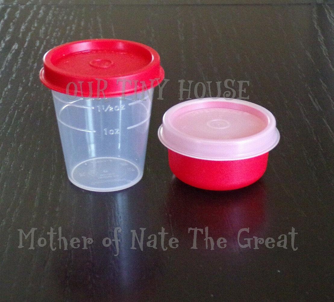 New TUPPERWARE SMIDGET and Midget SET Spice Dressing Mini Smidgets Pill ...