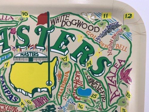 2024 Masters golf Catstudio Wood Tray Augusta National art decor pga ...