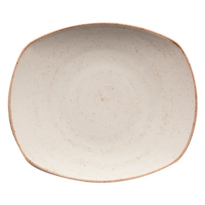 G.E.T. PP1605722024 Corona Artisan Beige Porcelain 7.5" dia. Rolled ...