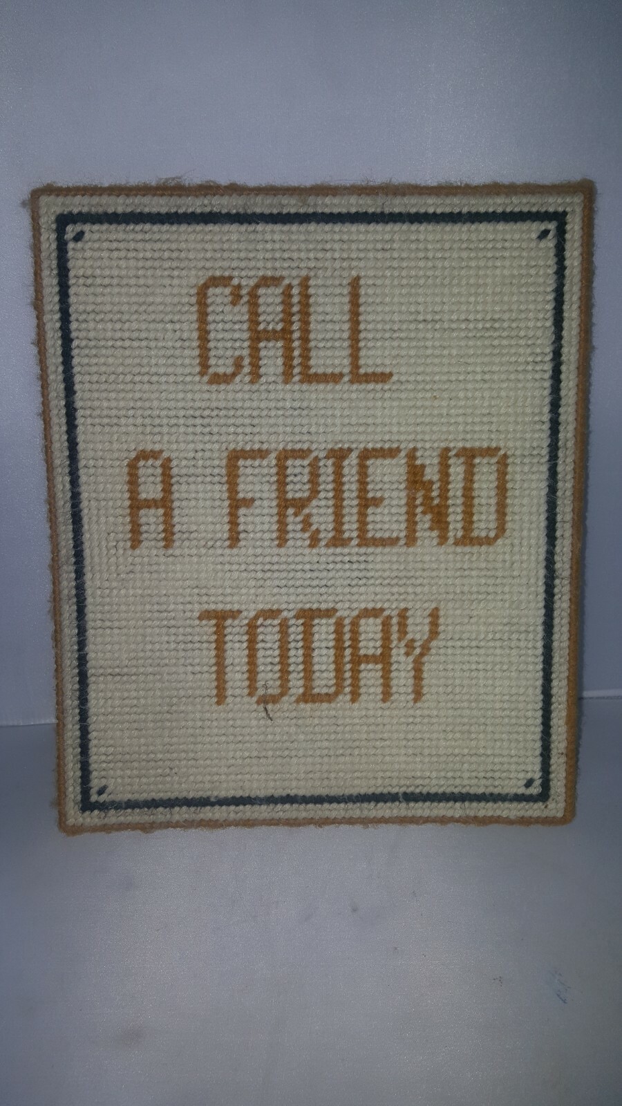 Vtg Needlepoint Phone Book Cover | eBay
