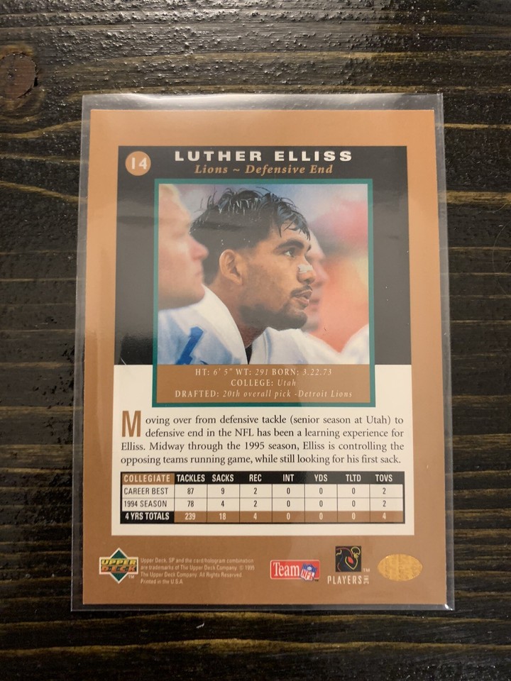 Luther Elliss Premier Prospects 1995 Upper Deck SP # 14 | eBay