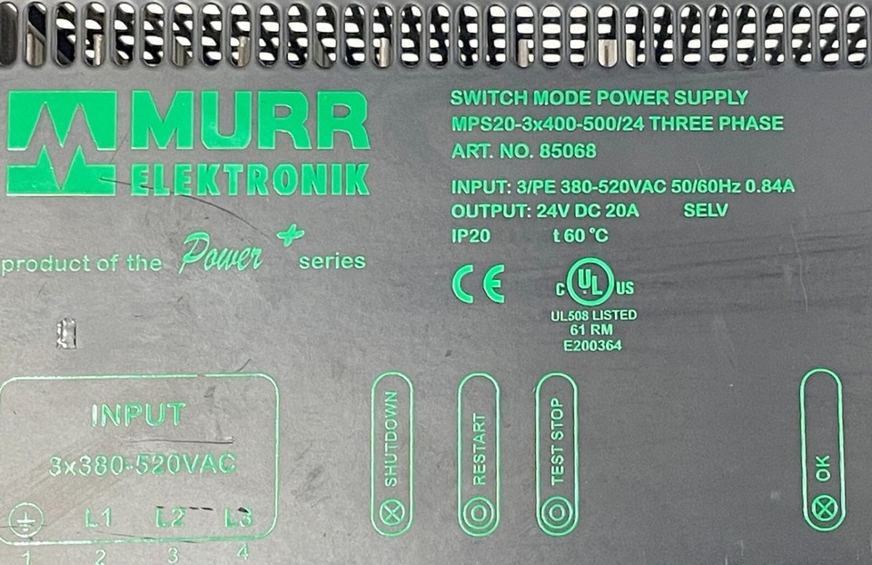 MURR MPS20-3X400-500/24 85068 | eBay