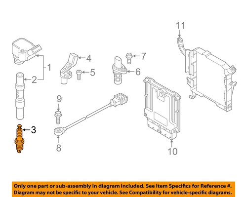 AUDI OEM 2018 SQ5 3.0L-V6 Ignition-Spark Plug 06M905606F | eBay