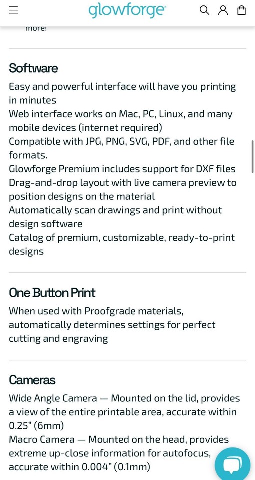 GlowForge Pro Laser Cutter & Engraving Machine with Pass through ...