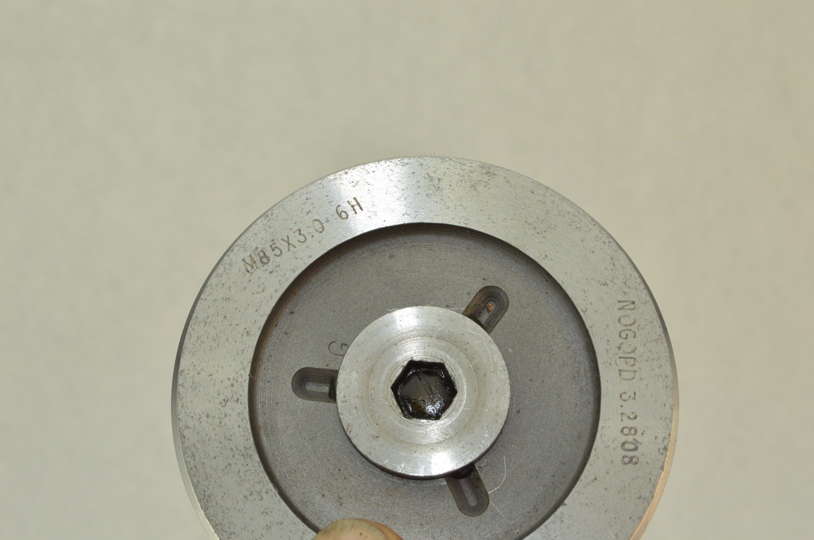 M85 x 3.0 H6 MASTER PLUG THREAD GAGE 85mm x 3.0 Metric NOGOPD 3.2808 ...