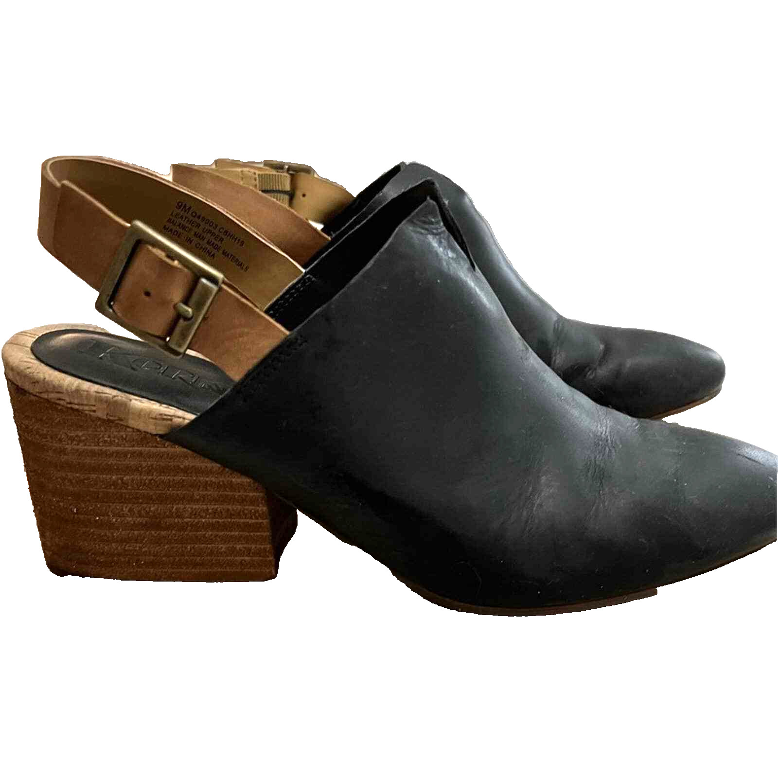 Kork-Ease Rayleigh Slingback Leather Mule/Clogs. Blac… - Gem