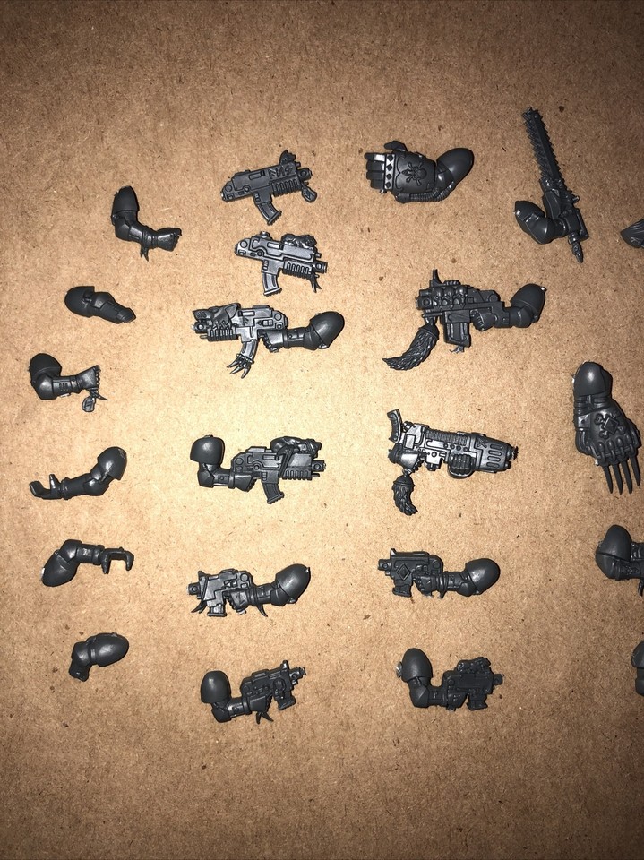warhammer 40k space wolves weapon bit lot, power fist, plasma pistol ...