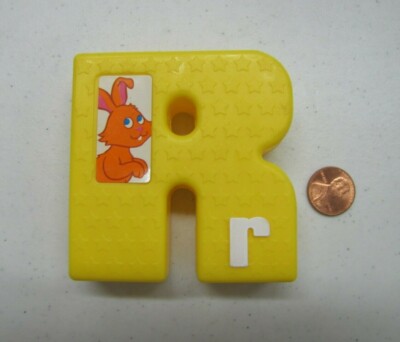 Vintage Sesame Street Letter R Jim Henson Tyco 3" Textured Alphabet ...