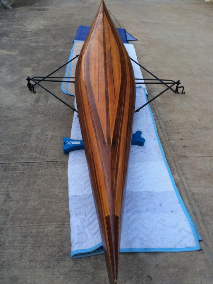 Wooden Rowing Shell / Scull - 19ft - Single | eBay