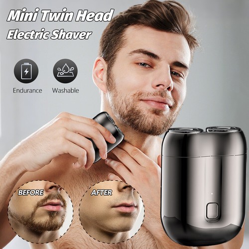 New Model Mini Dual-Head Electric Shaver, Unisex Mini Portable Electric ...