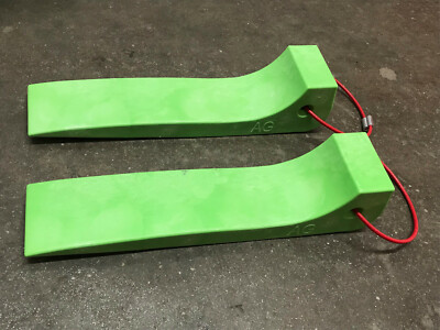 2-PACK HI-VIS GREEN CAR CARRIER TIRE SKATES - TOW TRUCK, WRECKER ...