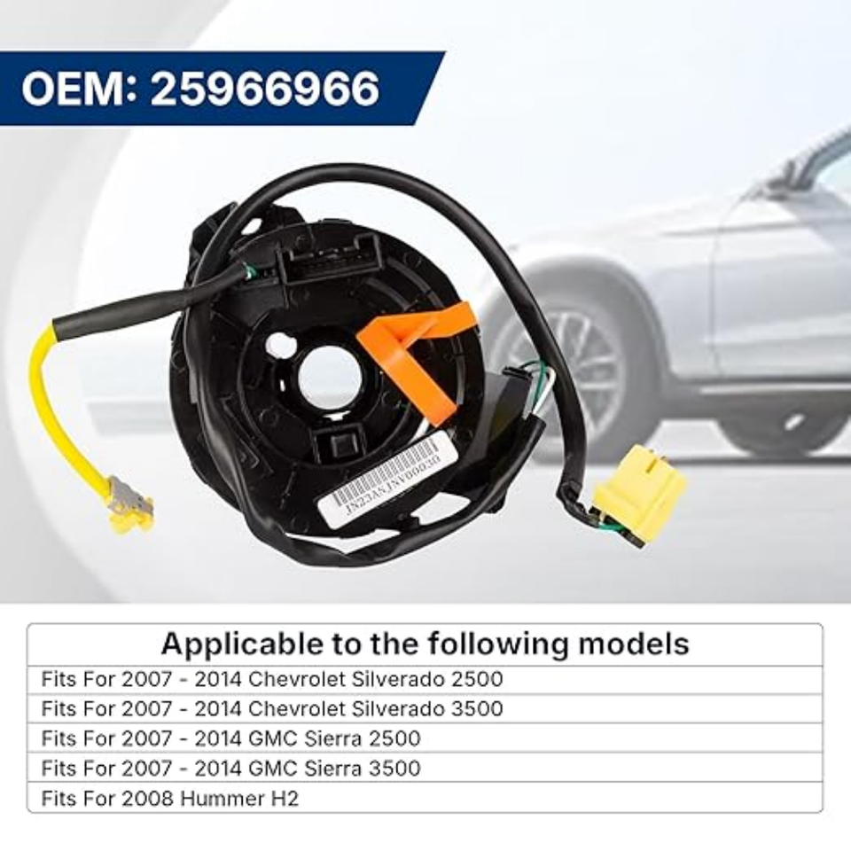 Spiral Cable Clock Spring For 2007-12 Chevrolet Silverado 2500 3500 HD ...