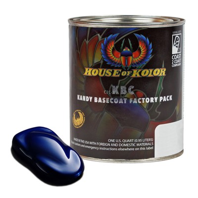 House Of Kolor C2C-KBC04 Shimrin Oriental Blue Kandy Basecoat (Quart ...