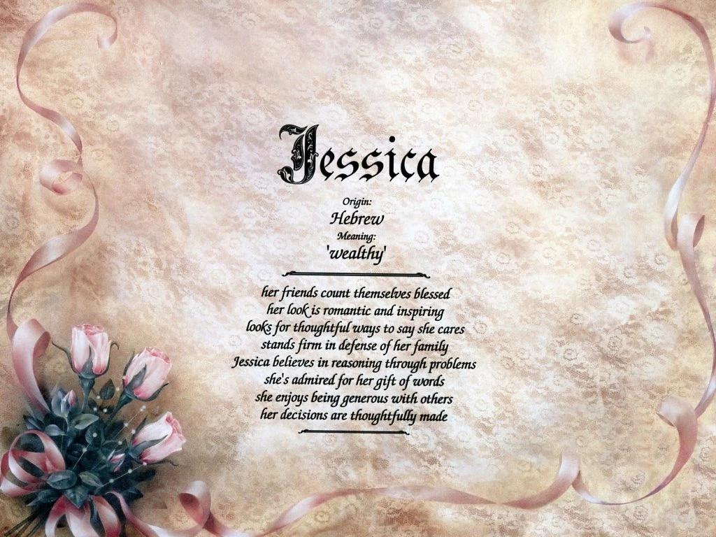 The Name Jessica Means