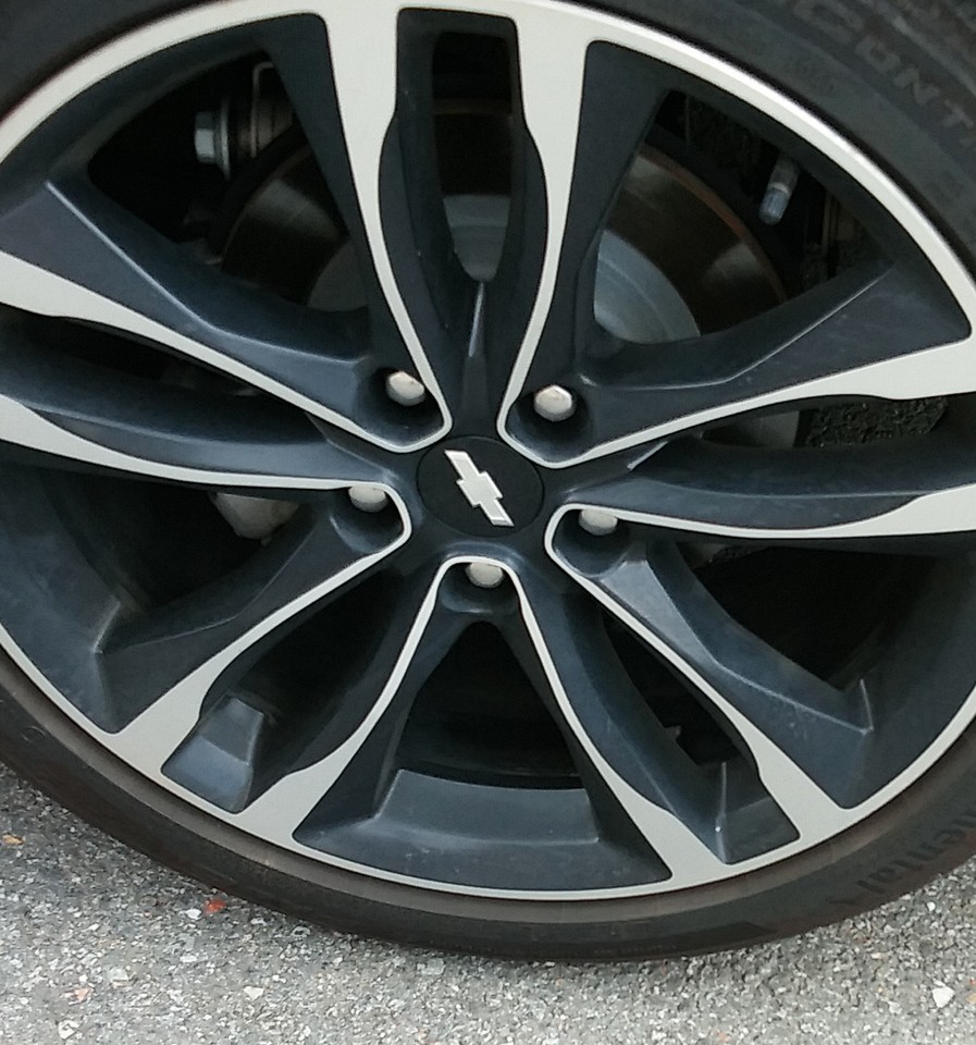 [ Chevrolet ] Wheel Center Cap Black Bowtie for Chevy Camaro volt ...