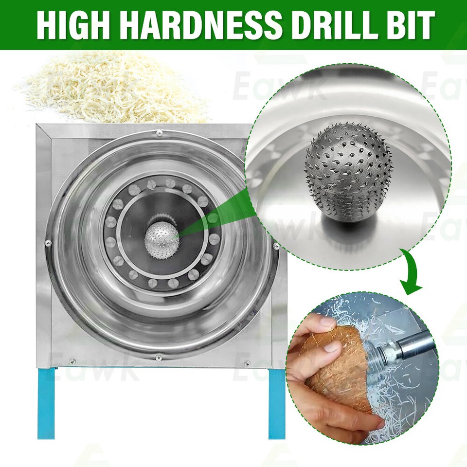 Electric Coconut Grater Scraper Shredder Commercial Automatic Coconut ...